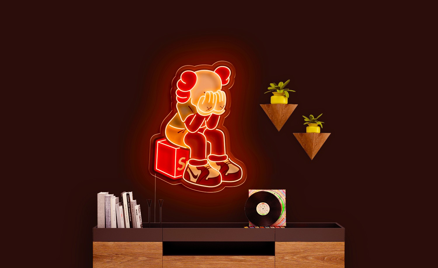 Neón led "KAWS 1"