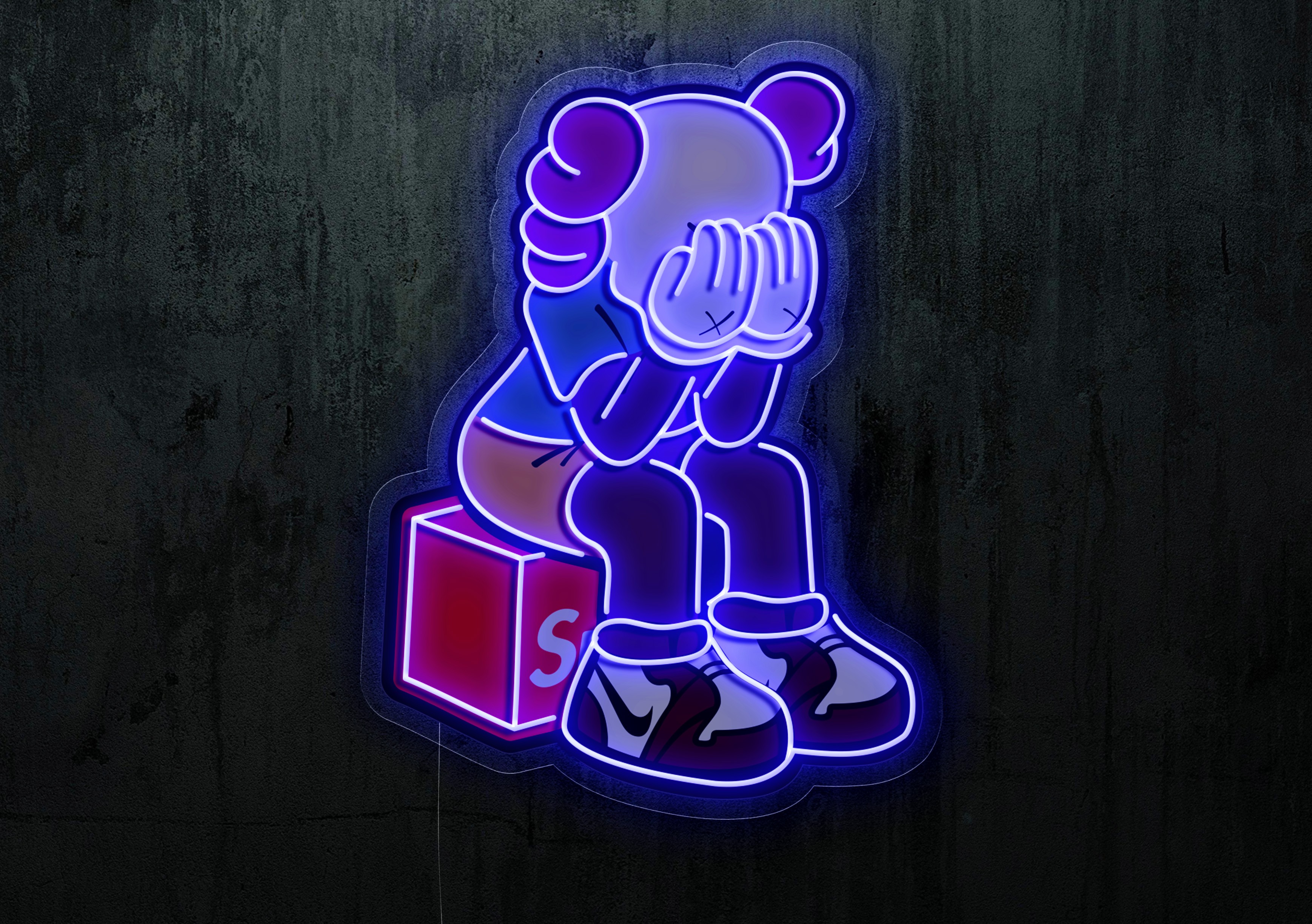 Neón led "KAWS 1"